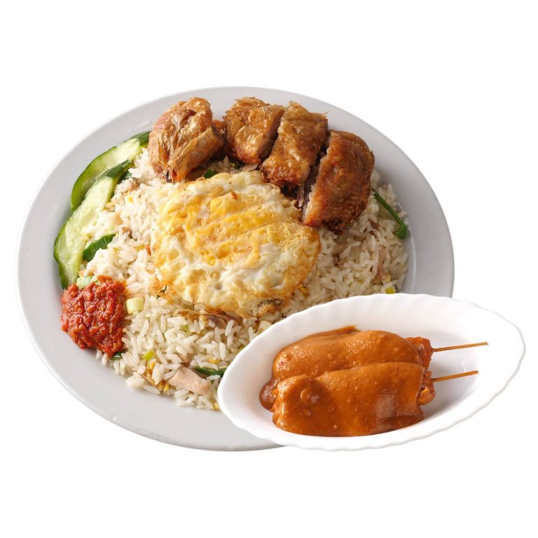 192. Nasi goreng met kip en sate – Sun Sien 192. Nasi goreng met kip en sate – Sun Sien